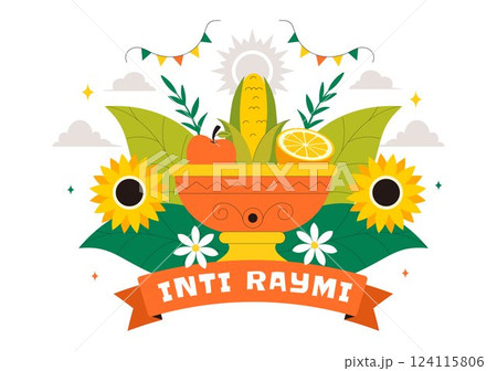 Inti Raymi Vector Illustration, Translation:...のイラスト素材 [124115806] - PIXTA