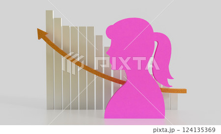 The Woman plat for female or feminine concept...のイラスト素材 [124135369] - PIXTA