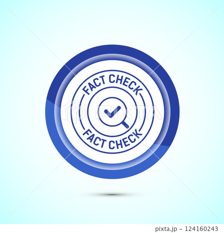 Fact check icon design illustration, Fact...のイラスト素材 [124160243] - PIXTA