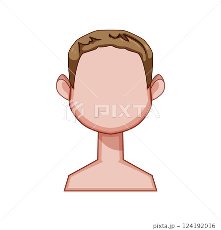 quiff hairstyles for kid boy cartoon vector...のイラスト素材 [124192016] - PIXTA