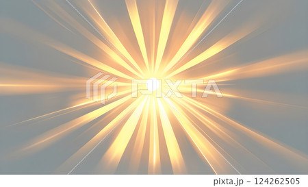 Vibrant sun rays isolated on a transparent,...のイラスト素材 [124262505] - PIXTA