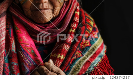 Indigenous People Traditional Textile Backgroundのイラスト素材 [124274217] - PIXTA