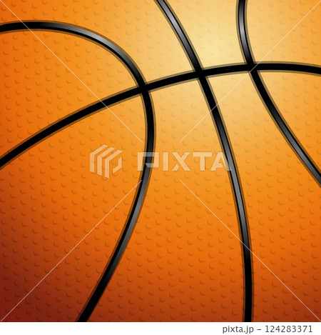 Orange basketball backgroundのイラスト素材 [124283371] - PIXTA