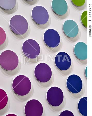 Colorful circular wall display creates a...の写真素材 [124335577] - PIXTA