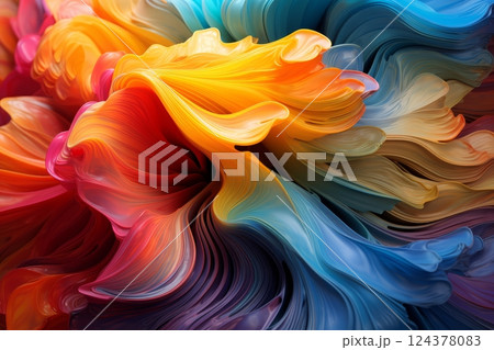 A mixture of different colorsのイラスト素材 [124378083] - PIXTA