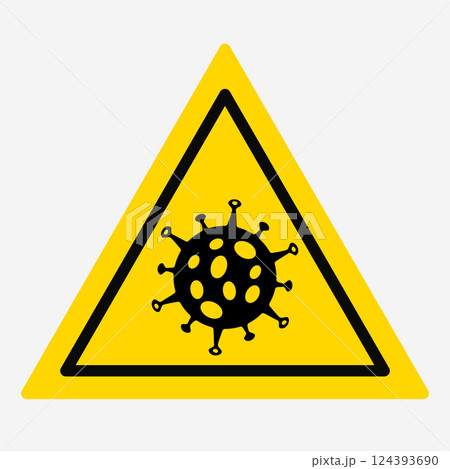 Icon of the possibility of infection with a...のイラスト素材 [124393690] - PIXTA