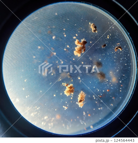 Close-up view of microscopic particles in a...のイラスト素材 [124564443] - PIXTA