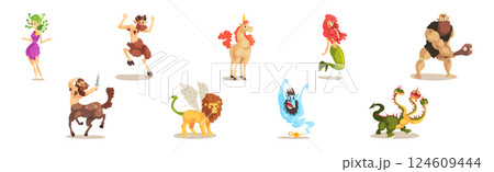 Various Magical Mythical Creatures from...のイラスト素材 [124609444] - PIXTA