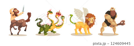 Various Magical Mythical Creatures from...のイラスト素材 [124609445] - PIXTA