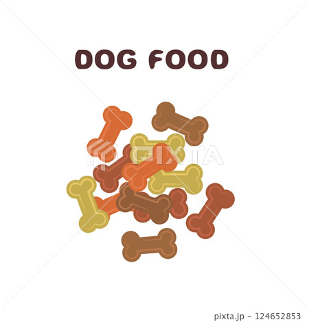Dog biscuits icon, soft crunchy pet treats,...のイラスト素材 [124652853] - PIXTA