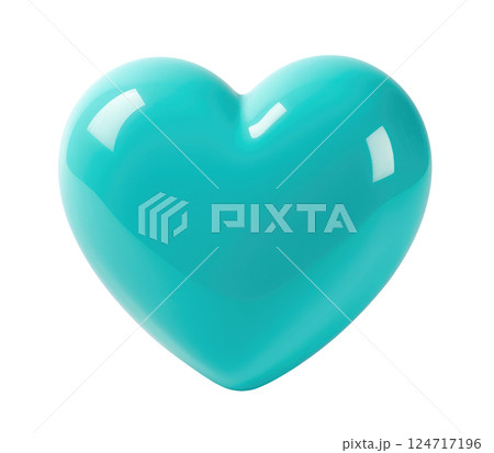 Turquoise Heartのイラスト素材 [124717196] - PIXTA