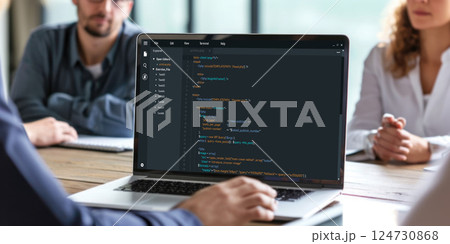 Software development programming on computer...のイラスト素材 [124730868] - PIXTA