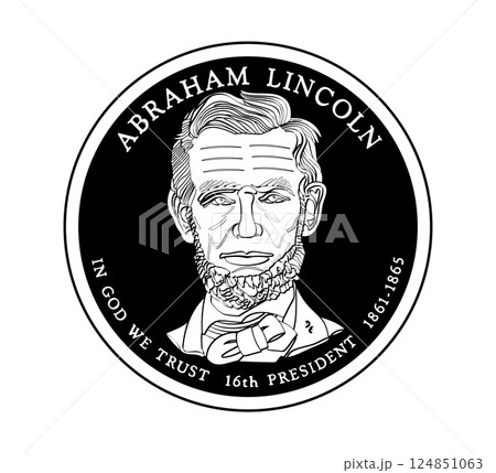 United States one cent or penny, President...のイラスト素材 [124851063] - PIXTA