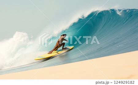 illustration of a lizard wearing sunglasses...のイラスト素材 [124929182] - PIXTA