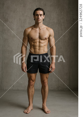 Portrait of handsome foreigner manのイラスト素材 [124962728] - PIXTA