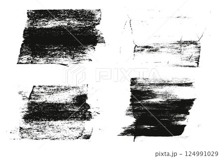 Grunge eroded textures set. Ink roller...のイラスト素材 [124991029] - PIXTA