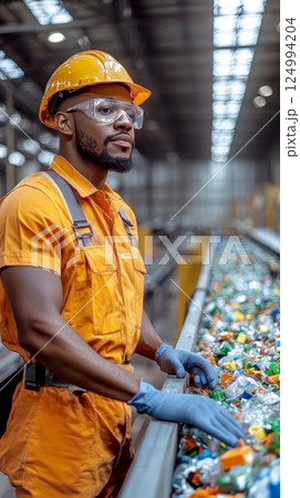 African american technician watching the...のイラスト素材 [124994204] - PIXTA