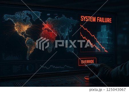 Critical global trade system failure depicted...のイラスト素材 [125043067] - PIXTA