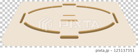 Simple sumo ring illustration - Stock Illustration [125137351] - PIXTA