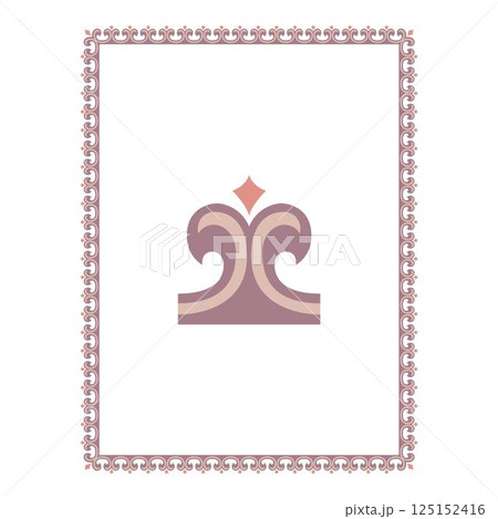 Vintage floral classic calligraphic retro...のイラスト素材 [125152416] - PIXTA