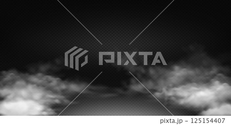 Misty Smoke on Transparent Backgroundのイラスト素材 [125154407] - PIXTA