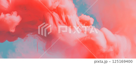 Soft, diluted colors blend with bright red...のイラスト素材 [125169400] - PIXTA
