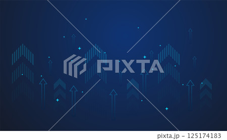 Moving dow of arrows surge diagonally,...のイラスト素材 [125174183] - PIXTA