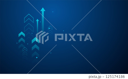 Moving dow of arrows surge diagonally,...のイラスト素材 [125174186] - PIXTA