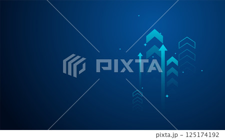 Moving dow of arrows surge diagonally,...のイラスト素材 [125174192] - PIXTA