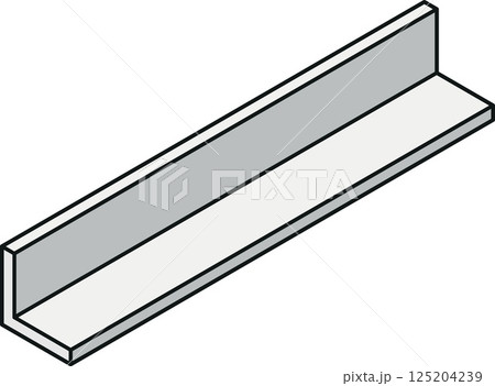 Steel beam icon with a L-shape cross-section...のイラスト素材 [125204239] - PIXTA