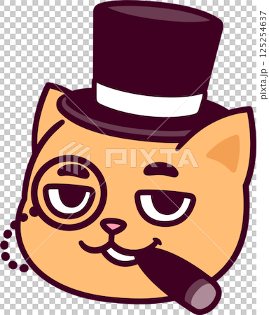 Capitalist cat funny cartoonのイラスト素材 [125254637] - PIXTA
