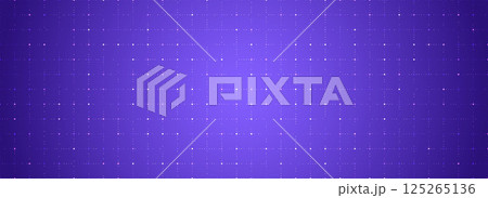 Purple glowing dot grid background. Dotted tech...のイラスト素材 [125265136 ...