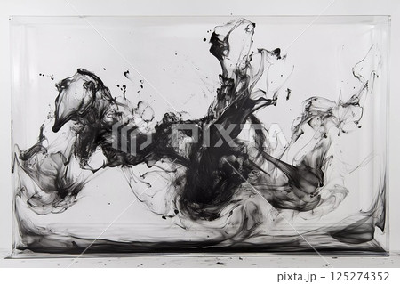 Abstract black and white art formation...のイラスト素材 [125274352] - PIXTA