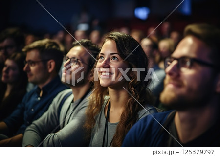 Enthralled Minds: Candid Shot of Engaged...のイラスト素材 [125379797] - PIXTA