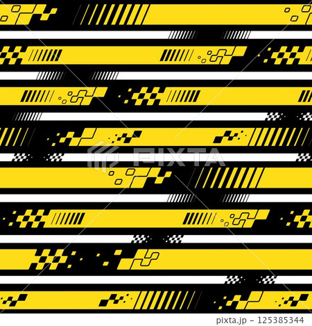 Yellow decal lines horizontal backgroundのイラスト素材 [125385344] - PIXTA