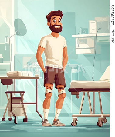 cartoon-style treatment infographic for...のイラスト素材 [125392258] - PIXTA