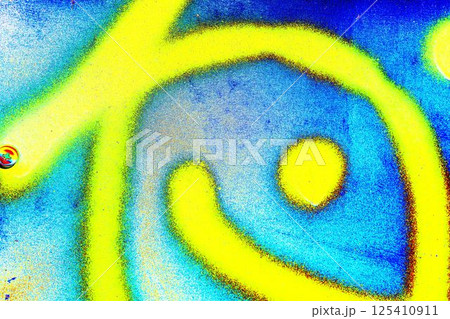 Spray paint on a steel plate. Abstract texture....の写真素材 [125410911] - PIXTA