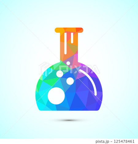 Lab flask icon design illustration, chemical...のイラスト素材 [125478461] - PIXTA