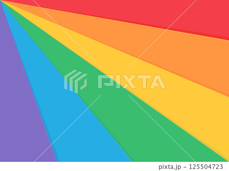 rainbow flag background colorful diagonal...のイラスト素材 [125504723] - PIXTA