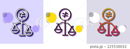 Discrimination line icon. Halftone dotted...のイラスト素材 [125530032] - PIXTA