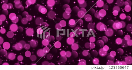 Pink bokeh with stars and sparkles, shiny...のイラスト素材 [125560647] - PIXTA