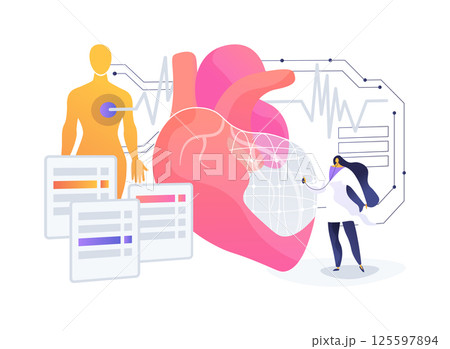 Smart Implants for Real-Time Health Monitoring...のイラスト素材 [125597894 ...