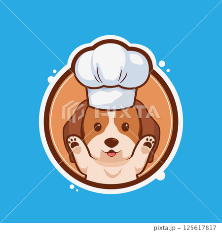 Cute Dog Chef Logo Design for Pet Bakery and...のイラスト素材 [125617817] - PIXTA
