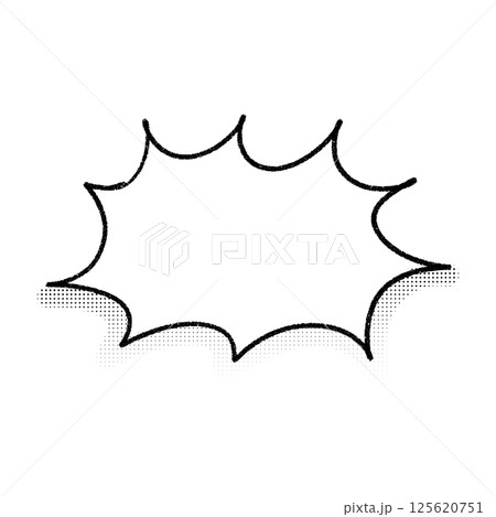 Pow! Comic speech bubble with explosive text...のイラスト素材 [125620751] - PIXTA