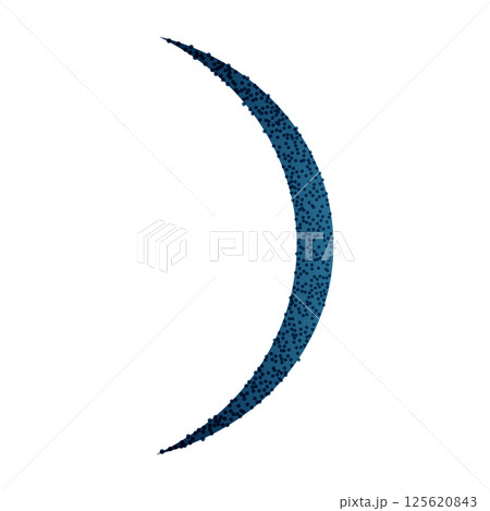 Lunar moon phases with crescent, full, and half...のイラスト素材 [125620843 ...