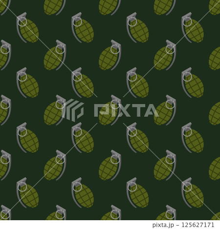 Grenade seamless pattern vector illustration.のイラスト素材 [125627171] - PIXTA