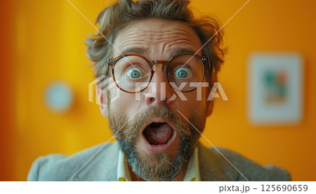 Surprised Man: A Moment of Surpriseのイラスト素材 [125690659] - PIXTA