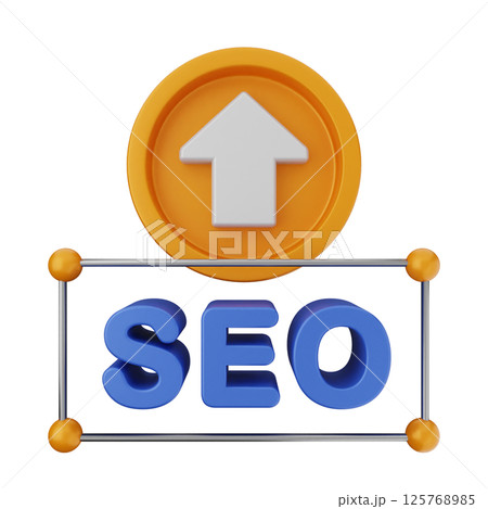 3d search engine optimization iconのイラスト素材 [125768985] - PIXTA