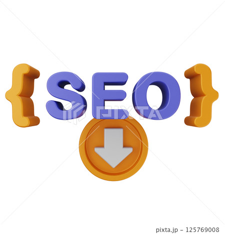 3d search engine optimization iconのイラスト素材 [125769008] - PIXTA