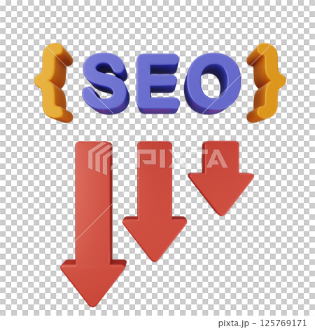 3d search engine optimization iconのイラスト素材 [125769171] - PIXTA